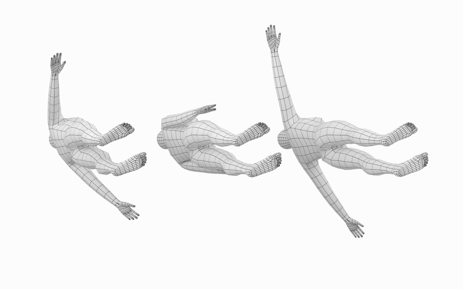 Natural Female in 3 Modeling Poses Base Mesh - 3D Model by Valerii ...