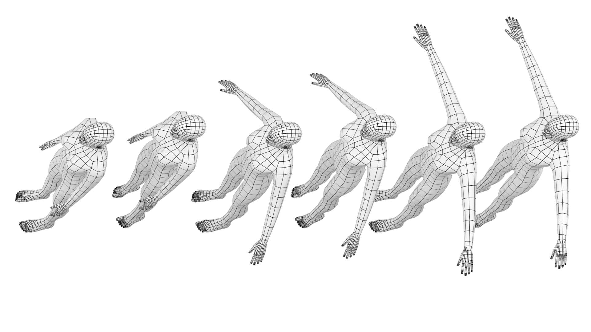 Natural Female in 6 Modeling Poses Collection - 3D Model by Valerii ...