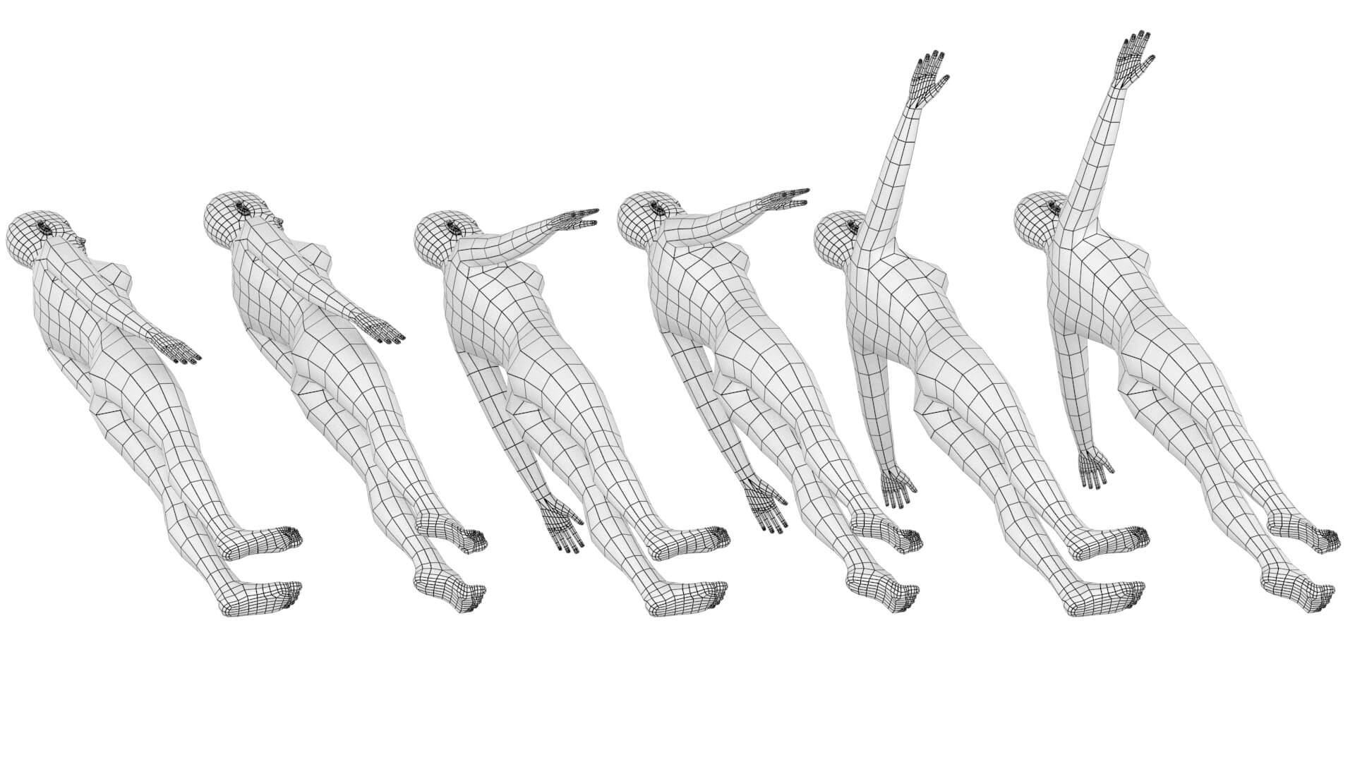 Natural Female in 6 Modeling Poses Collection - 3D Model by Valerii ...