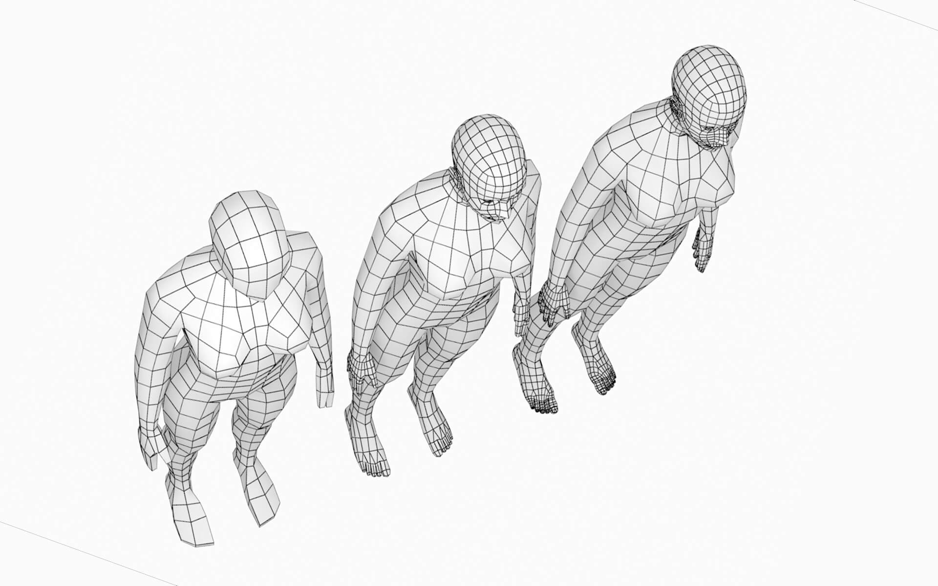 Natural Female in Rest Pose Base Mesh - 3D Model by Valerii-Kaliuzhnyi