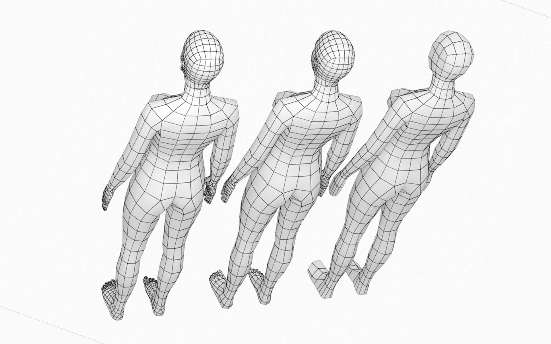 Natural Female in Rest Pose Base Mesh - 3D Model by Valerii-Kaliuzhnyi