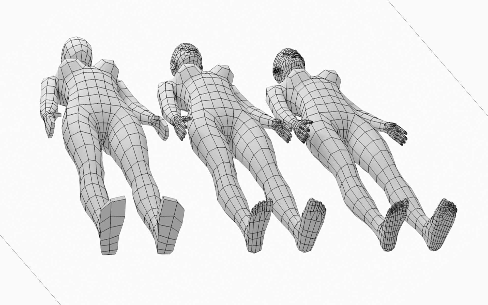 Natural Female in Rest Pose Base Mesh - 3D Model by Valerii-Kaliuzhnyi