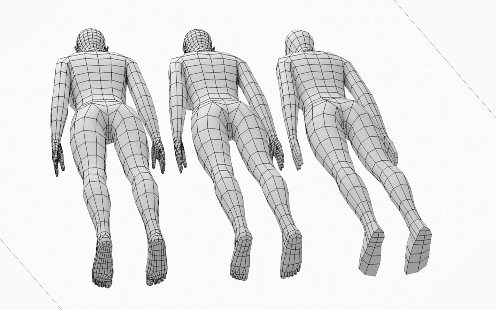 Natural Female in Rest Pose Base Mesh - 3D Model by Valerii-Kaliuzhnyi