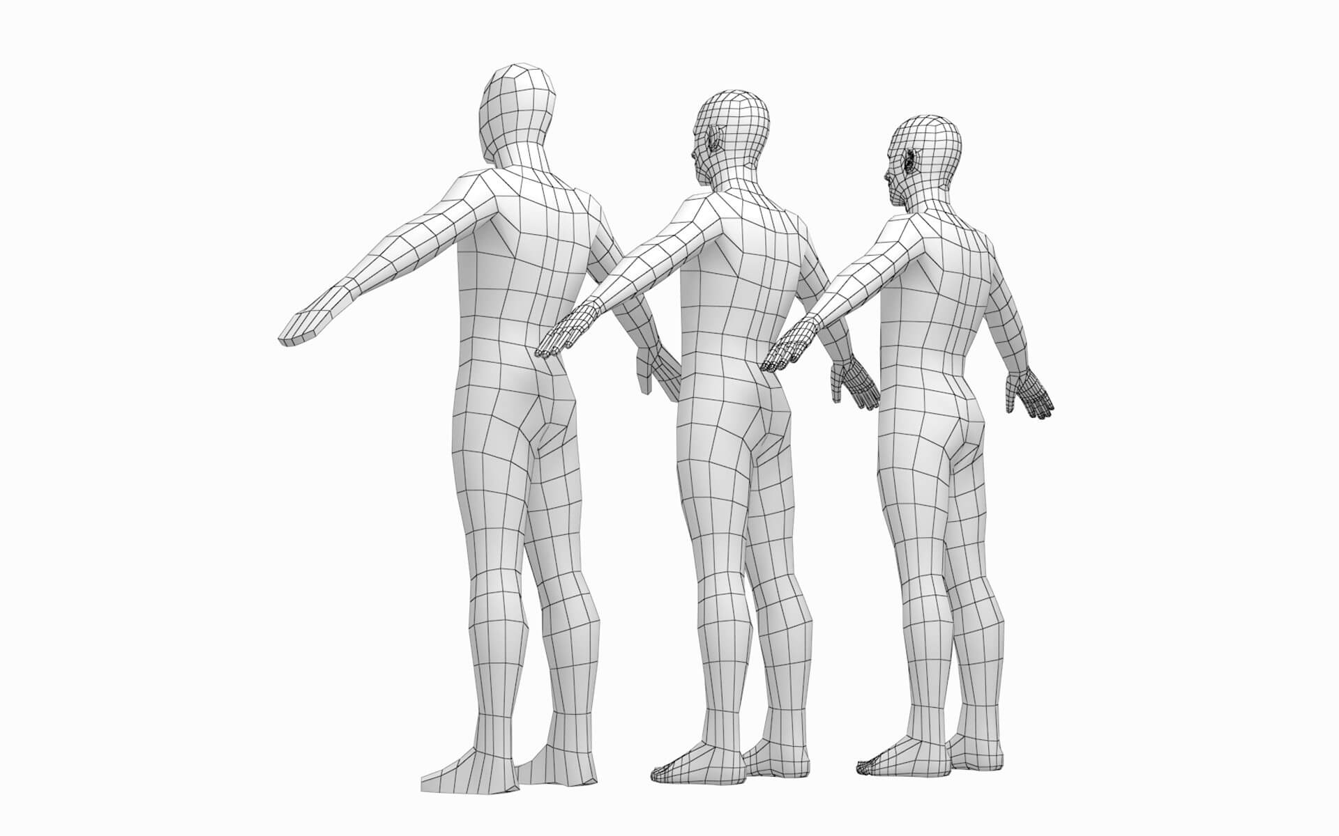 Natural Male in A-Pose Base Mesh 3D Model by Valerii-Kaliuzhnyi