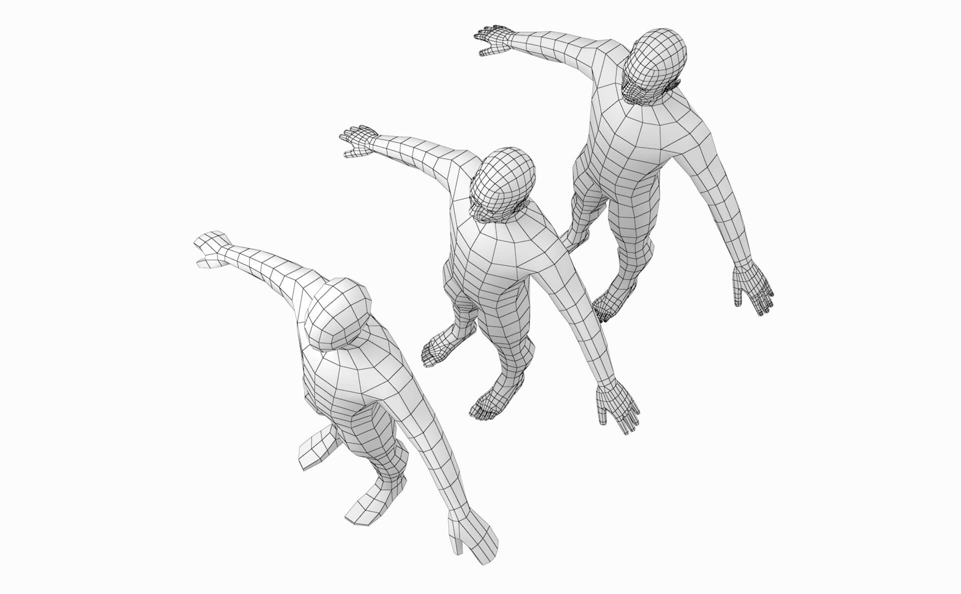 Natural Male In A Pose Base Mesh 3d Model By Valerii Kaliuzhnyi