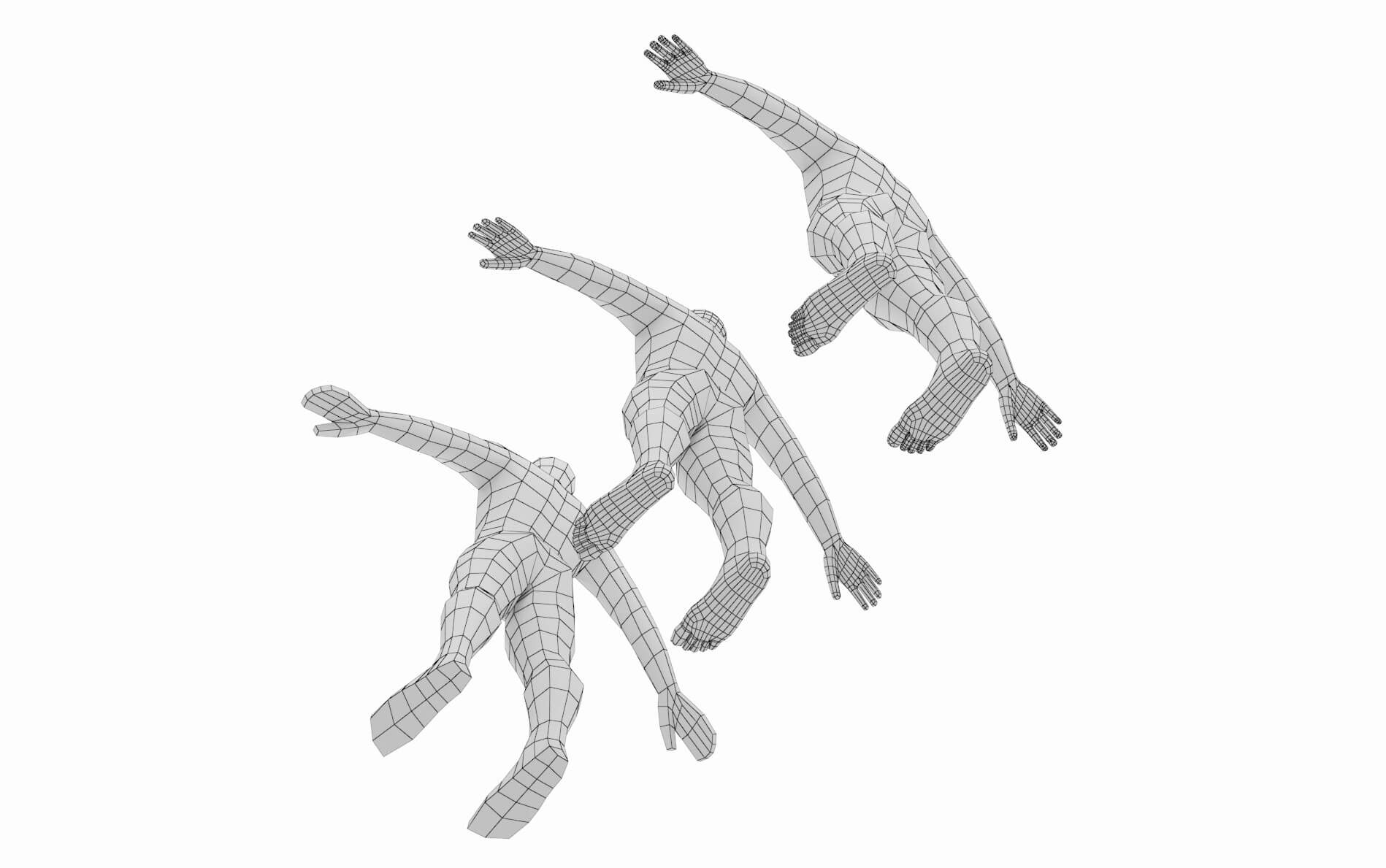 Natural Male In A Pose Base Mesh 3d Model By Valerii Kaliuzhnyi