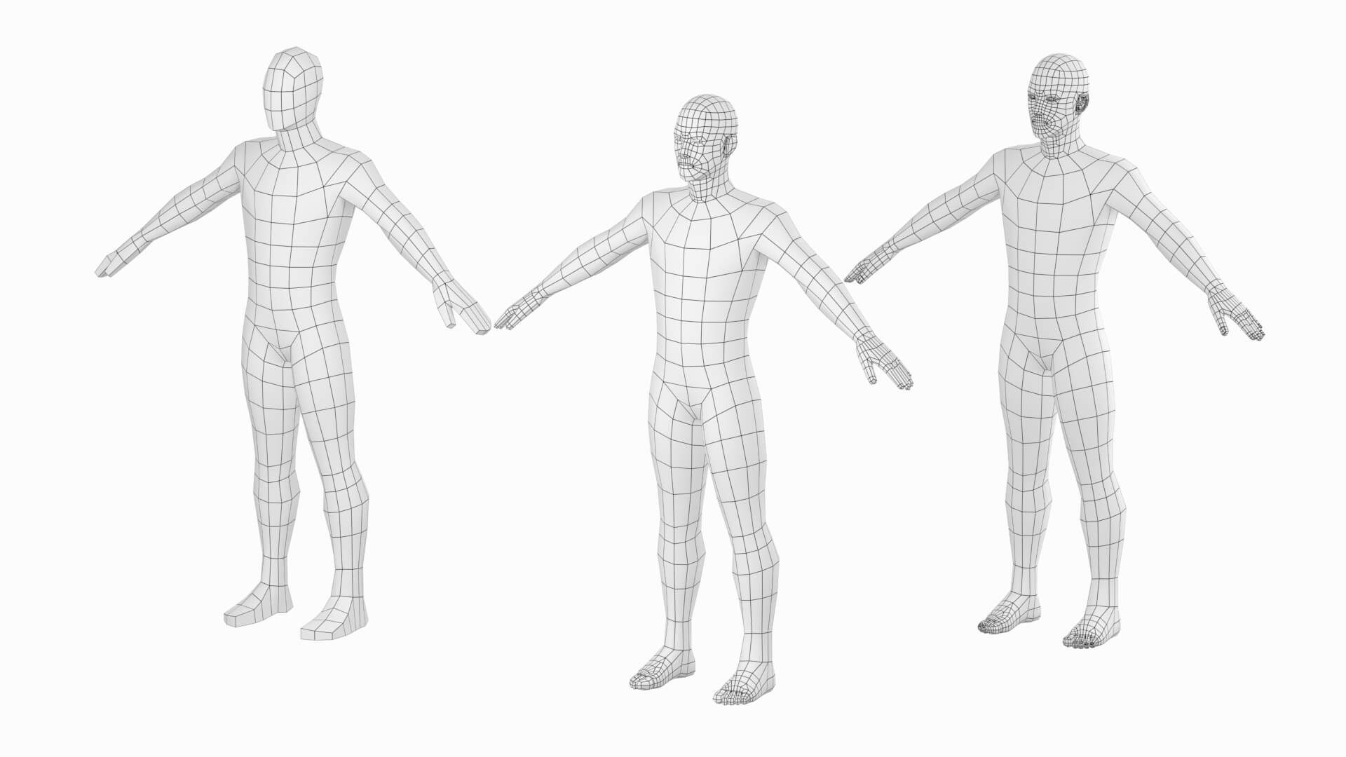 Natural Male in A-Pose Base Mesh 3D Model by Valerii-Kaliuzhnyi