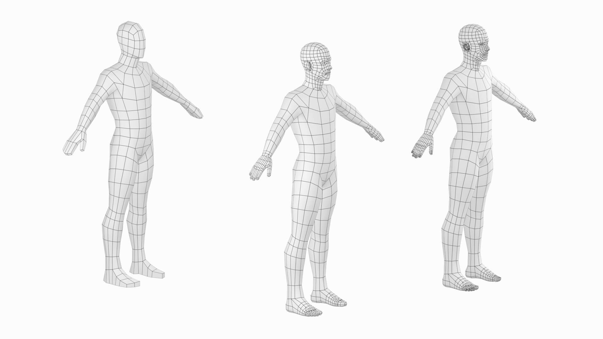 Natural Male in A-Pose Base Mesh 3D Model by Valerii-Kaliuzhnyi