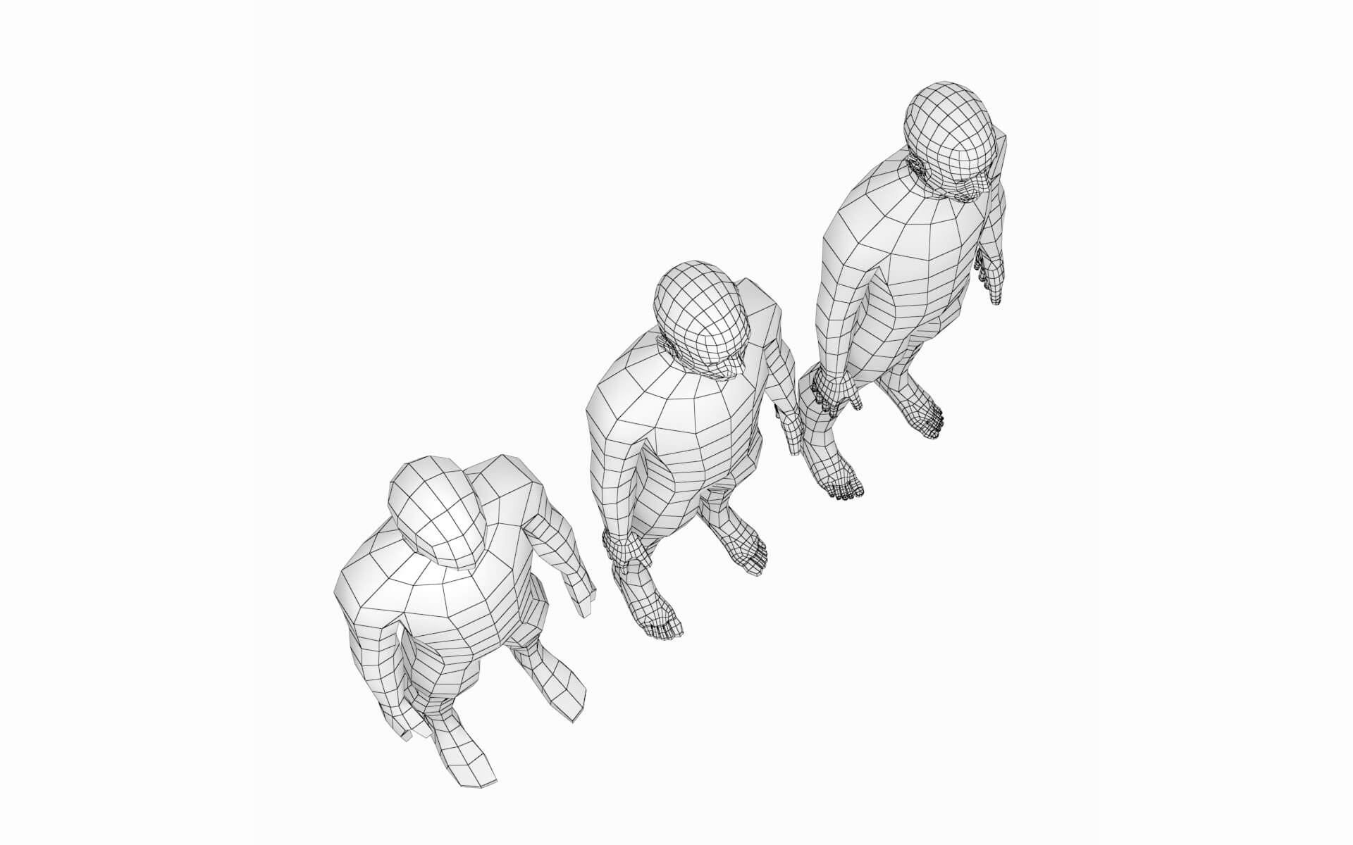 Natural Male In Rest Pose Base Mesh 3d Model By Valerii Kaliuzhnyi