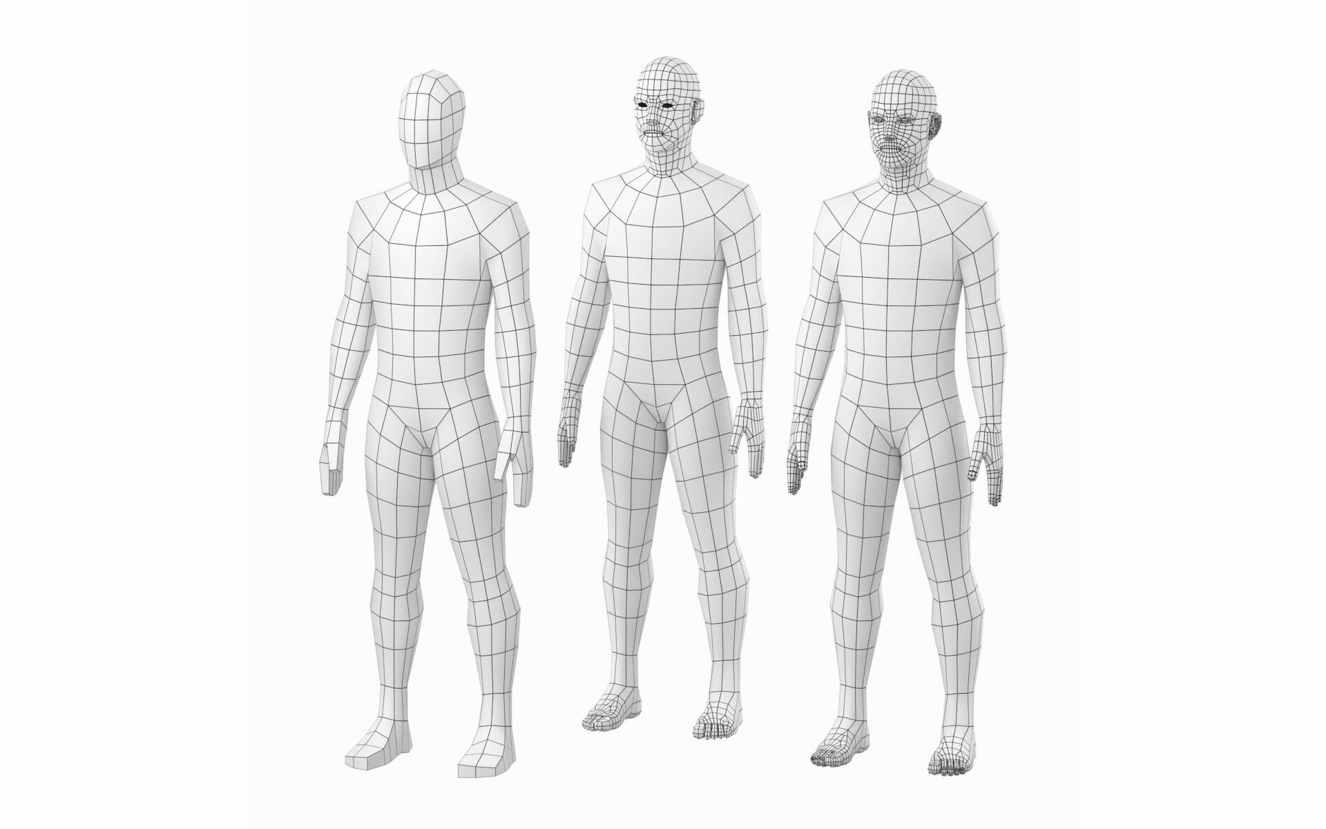 Natural Male in Rest Pose Base Mesh - 3D Model by Valerii-Kaliuzhnyi