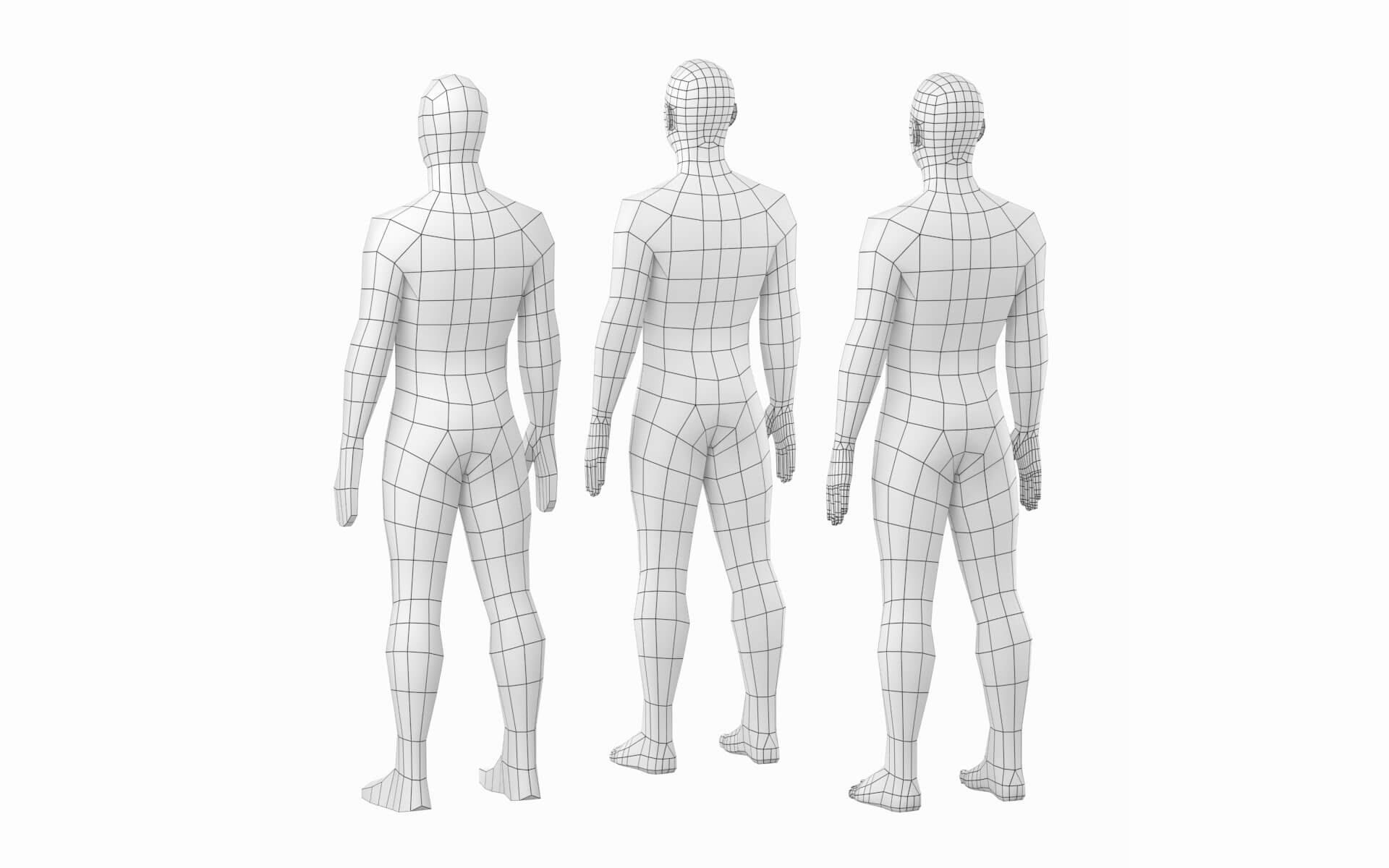 Natural Male in Rest Pose Base Mesh - 3D Model by Valerii-Kaliuzhnyi