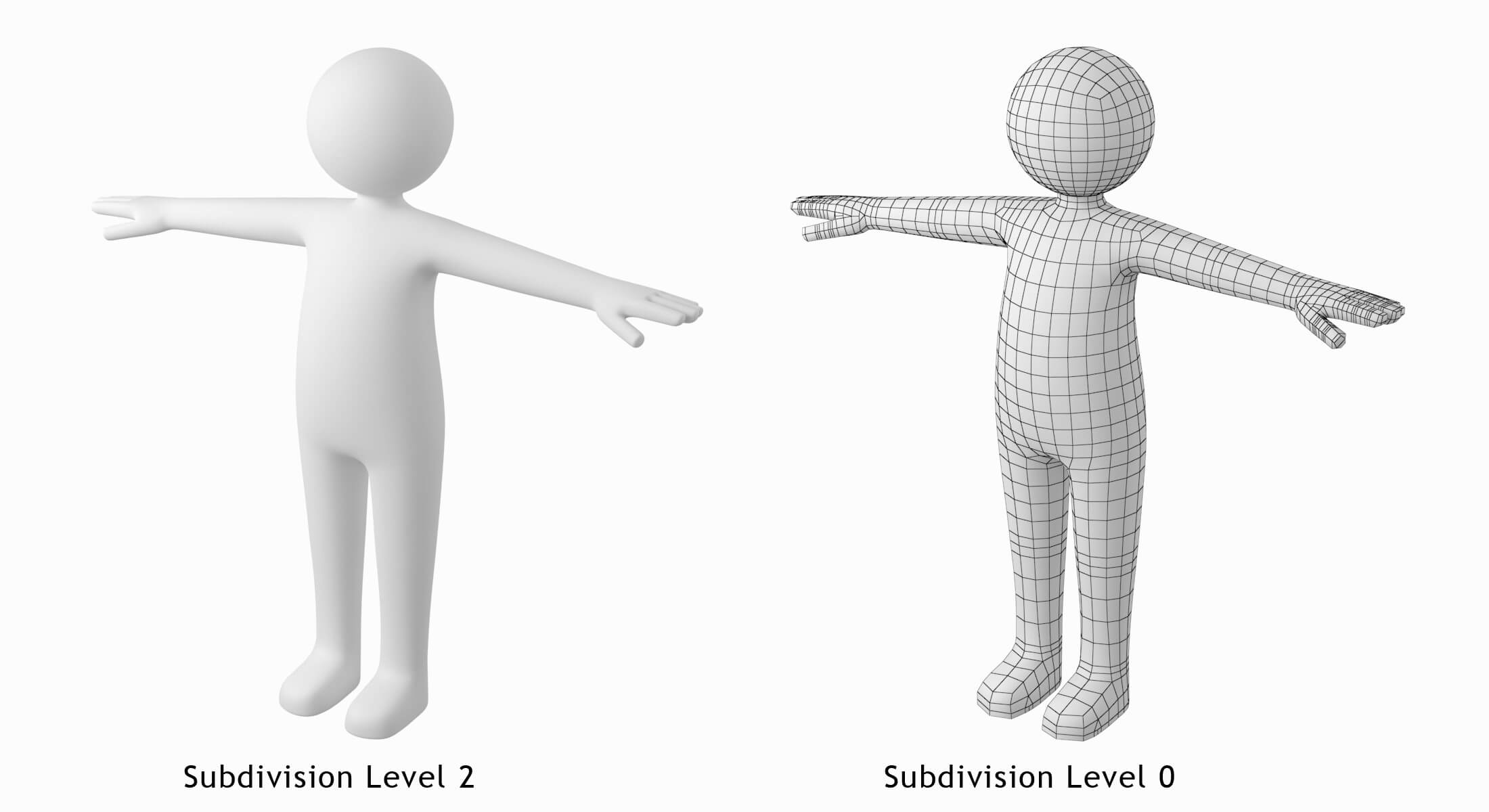 Stickman in T-Pose 3D Model by Valerii-Kaliuzhnyi