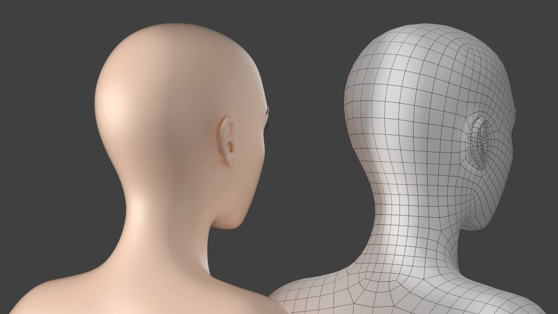 Stylized Female 01 A-Pose Base Mesh 3D Model by Valerii-Kaliuzhnyi