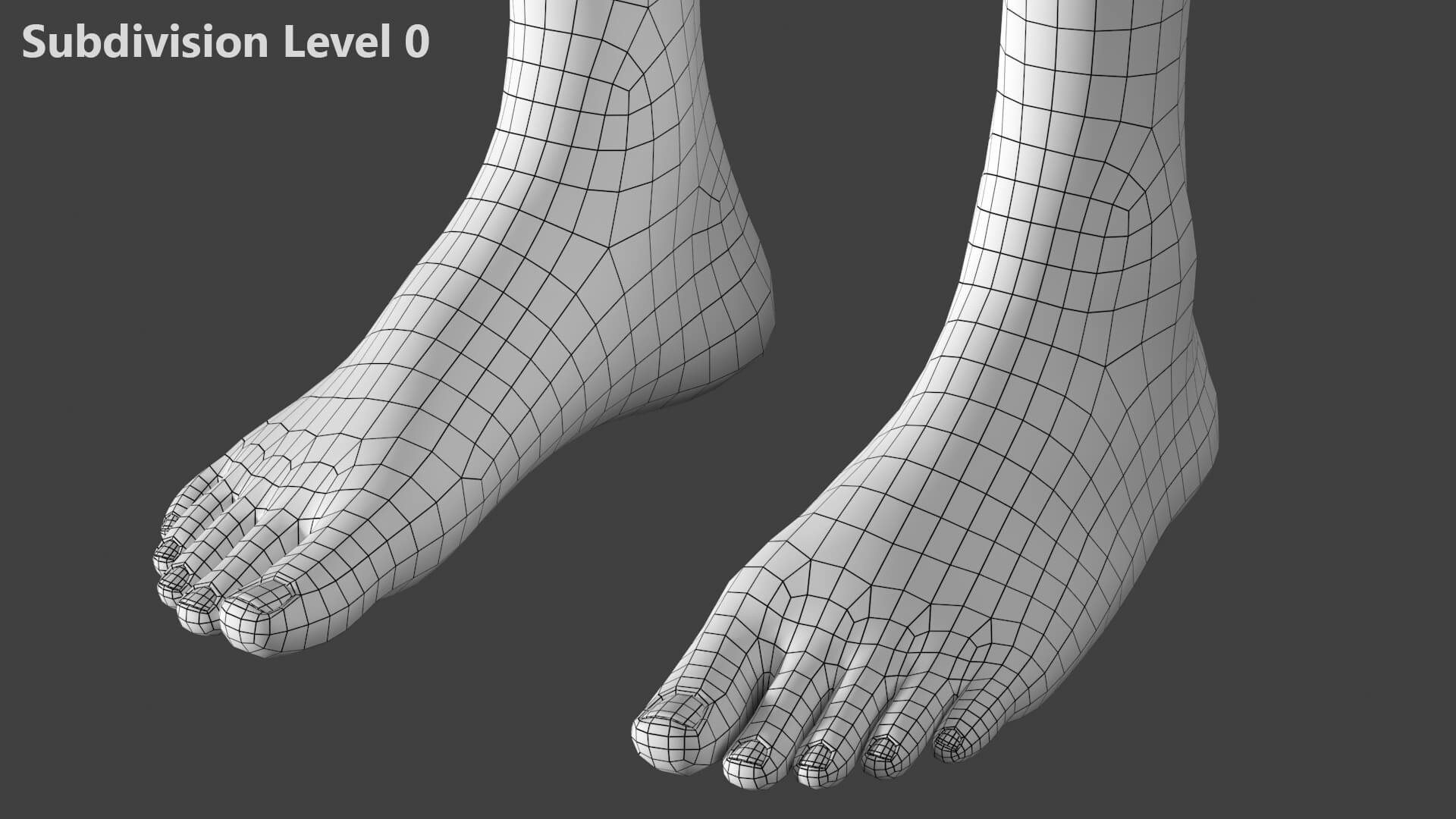 Stylized Female 01 T-Pose Base Mesh 3D Model by Valerii-Kaliuzhnyi