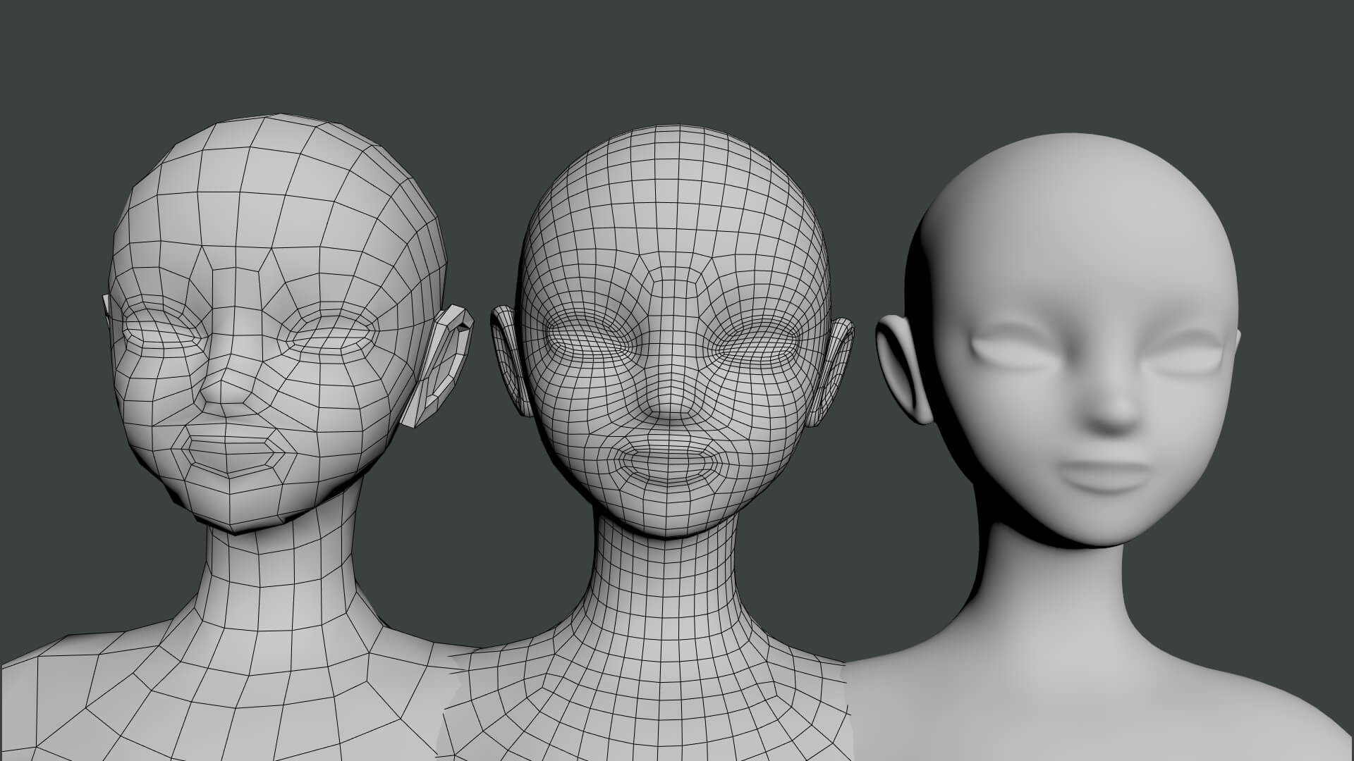 Stylized Female 02 Base Mesh - 3D Model by Valerii-Kaliuzhnyi