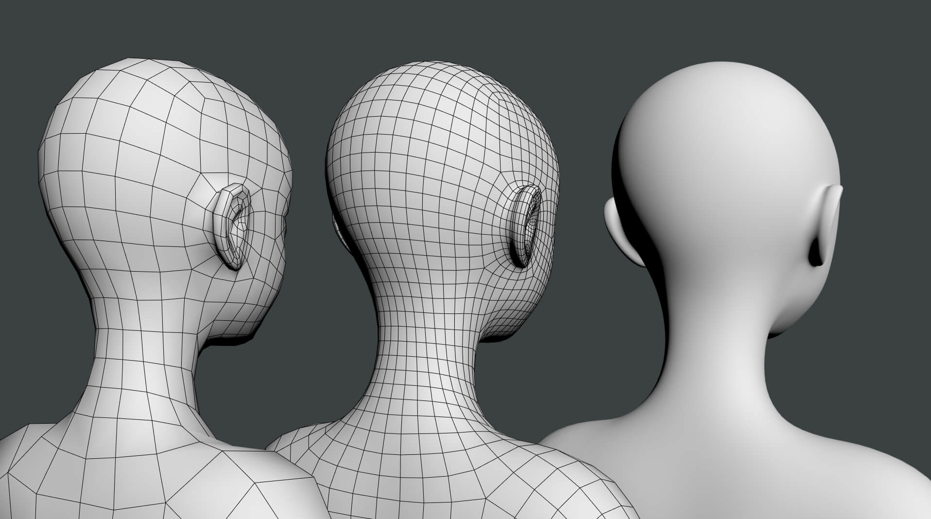 Stylized Female 02 Fine Shape Mesh - 3D Model by Valerii-Kaliuzhnyi