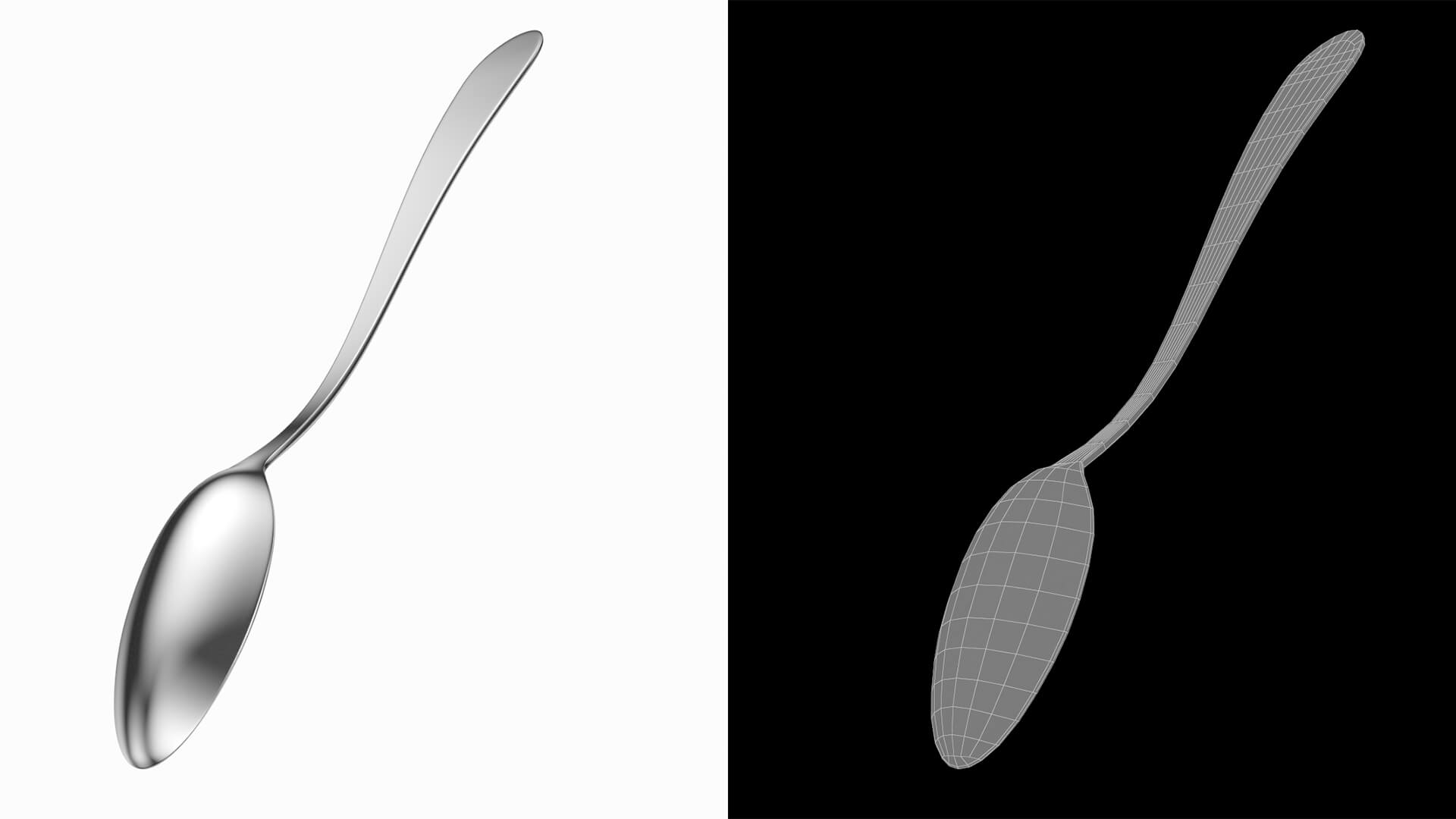 Teaspoon Generic Cutlery - 3D Model by Valerii-Kaliuzhnyi