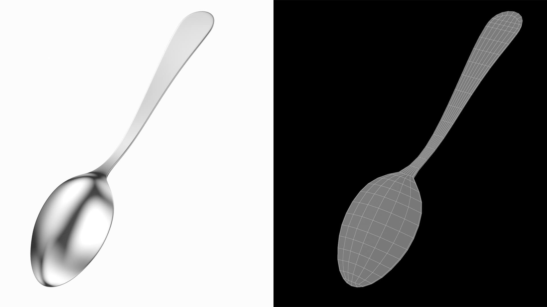 Teaspoon Generic Cutlery - 3D Model by Valerii-Kaliuzhnyi