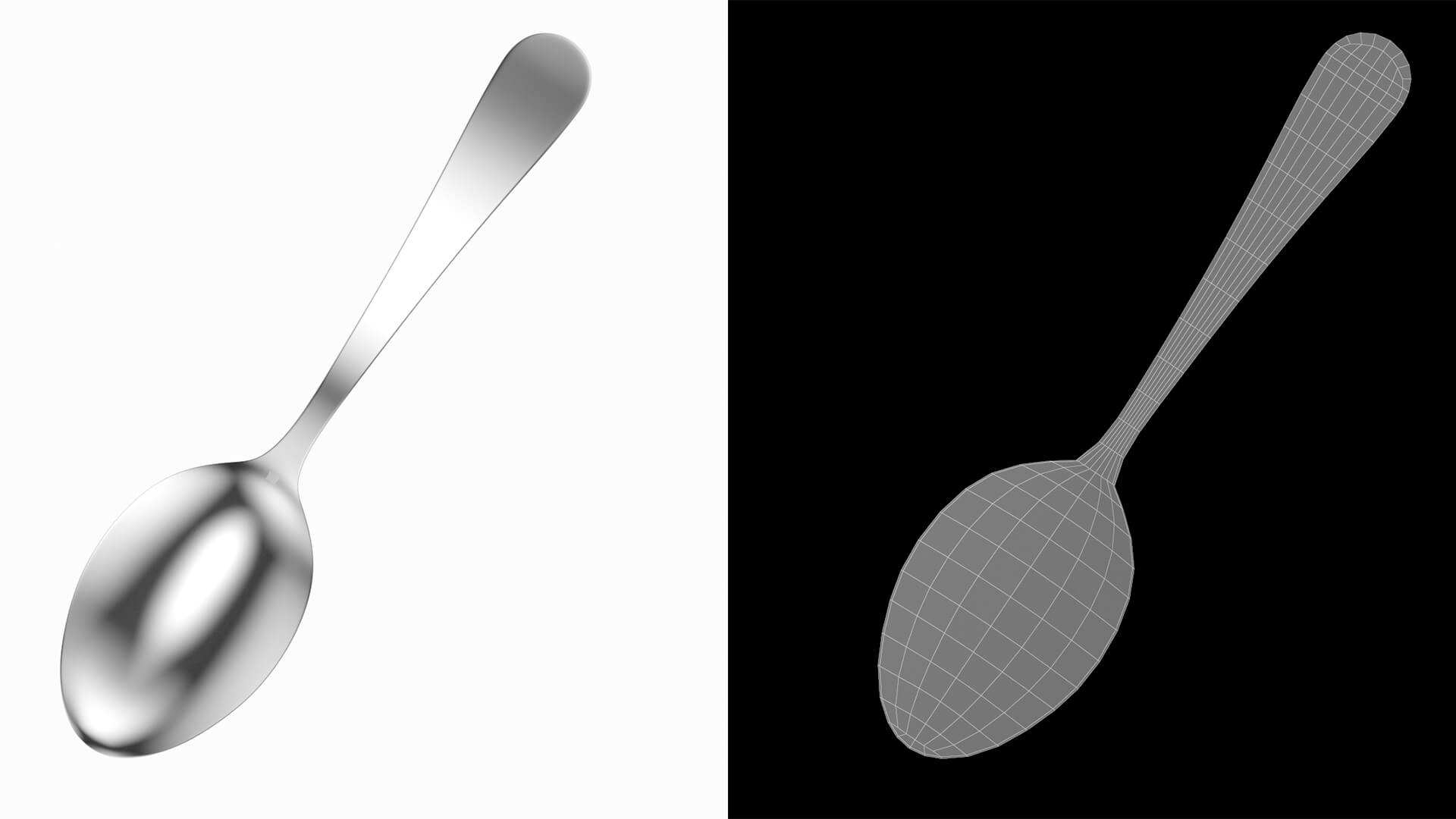 Teaspoon Generic Cutlery - 3D Model by Valerii-Kaliuzhnyi