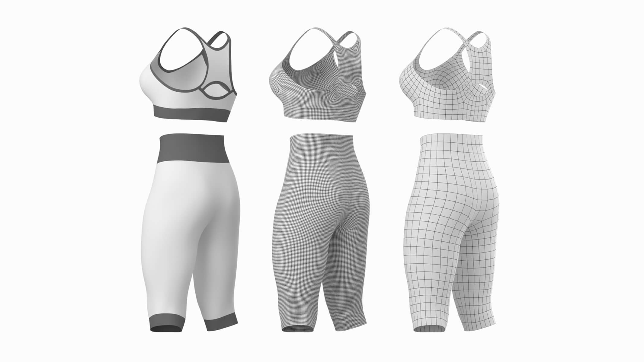 Woman Sportswear 04 Base Mesh Design Kit - 3D Model by Valerii-Kaliuzhnyi