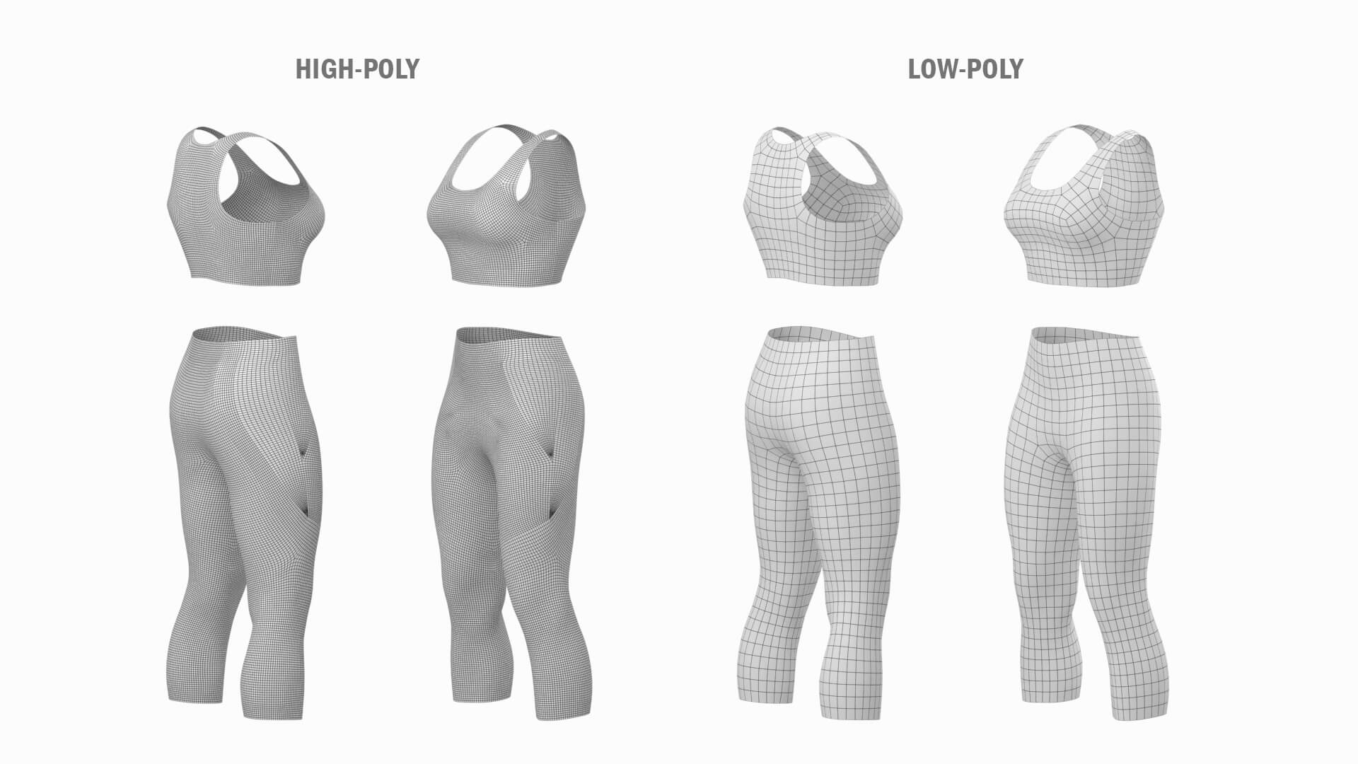 Woman Sportswear 05 Base Mesh Design Kit - 3D Model by Valerii-Kaliuzhnyi