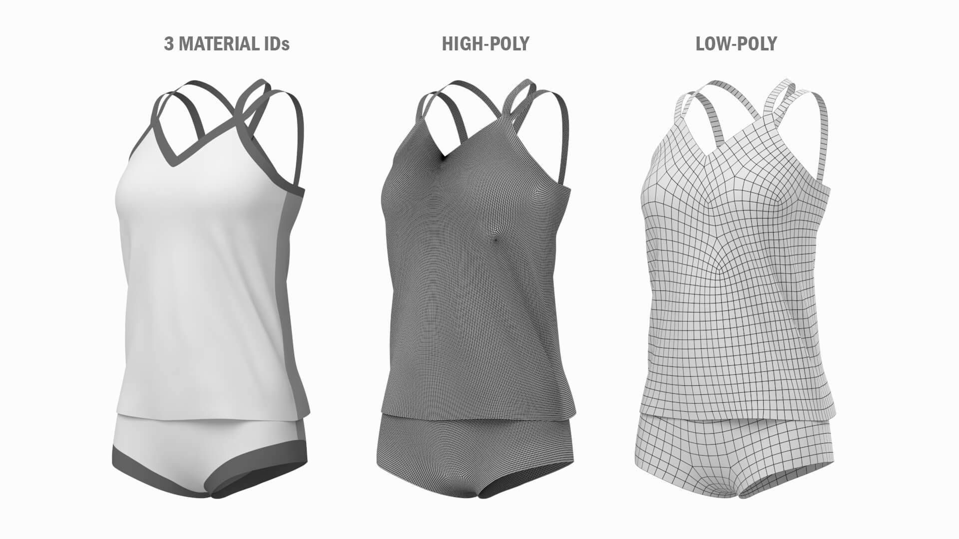 Woman Sportswear 07 Base Mesh Design Kit - 3D Model by Valerii-Kaliuzhnyi