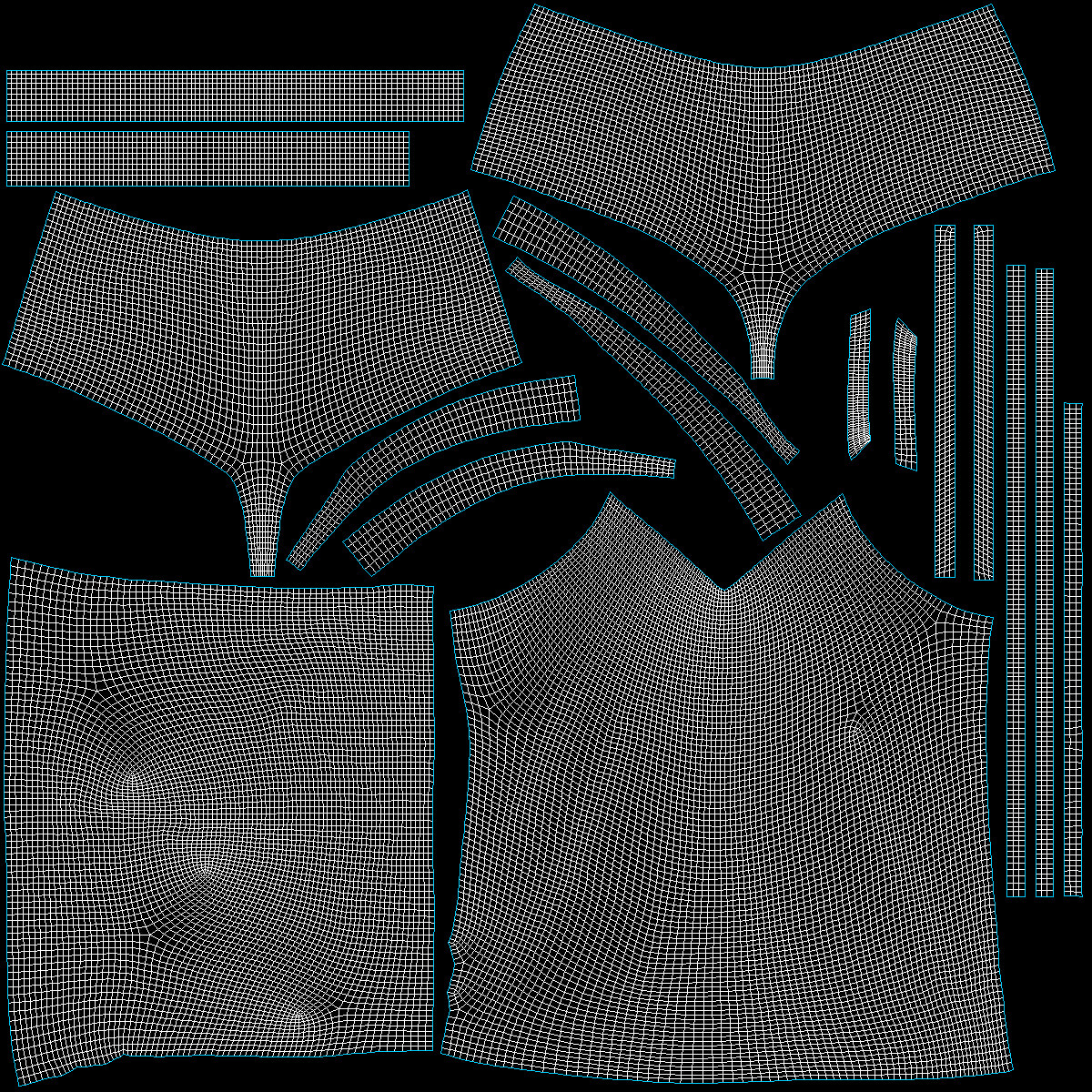 Woman Sportswear 07 Base Mesh Design Kit - 3D Model by Valerii-Kaliuzhnyi