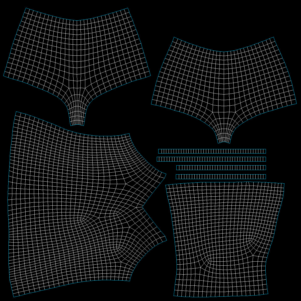 Woman Sportswear 07 Base Mesh Design Kit - 3D Model by Valerii-Kaliuzhnyi