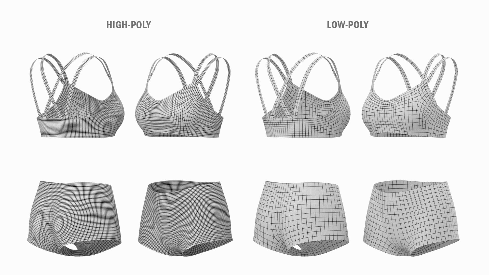 Woman Sportswear 08 Base Mesh Design Kit - 3D Model by Valerii-Kaliuzhnyi