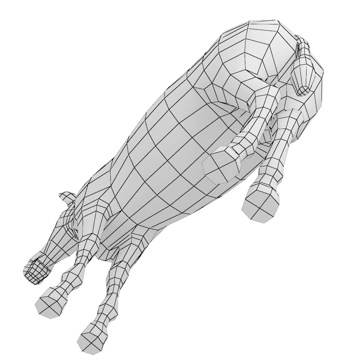 Zebra Animal Base Mesh - 3D Model by Valerii-Kaliuzhnyi