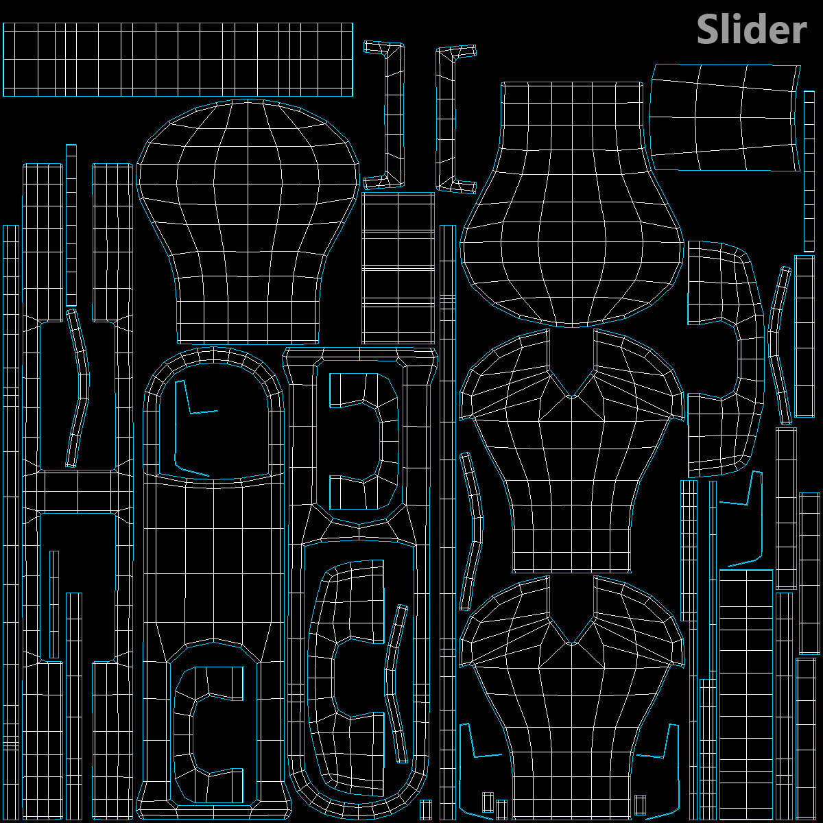 Zip Fastener for Outerwear With 5cm Teeth Rows - 3D Model by Valerii ...