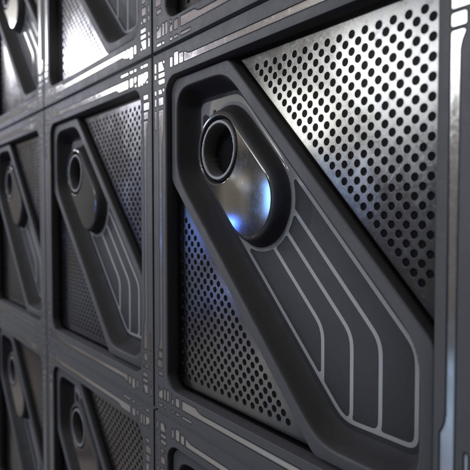 PBR Texture Sci-Fi Panel 68 by Valetovskaia