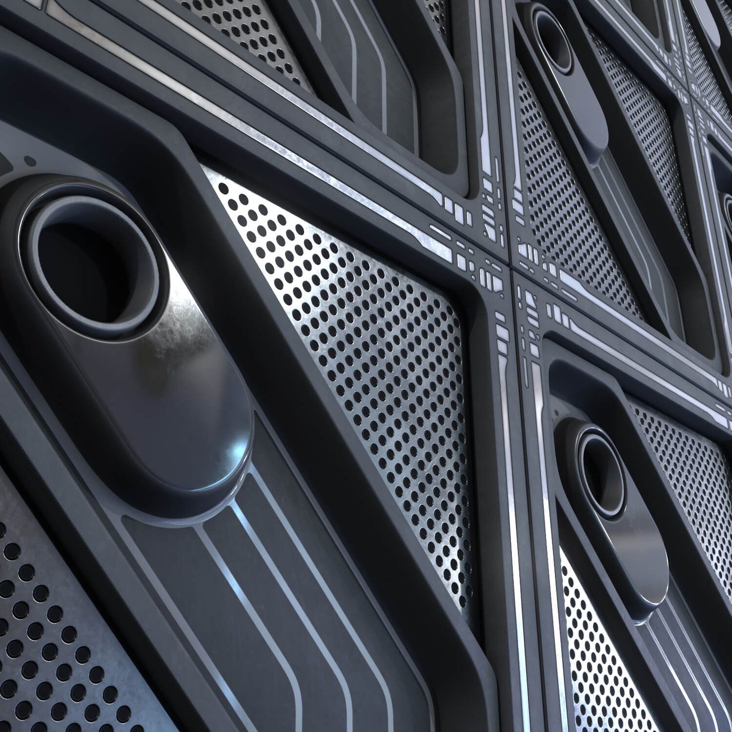 PBR Texture Sci-Fi Panel 68 by Valetovskaia