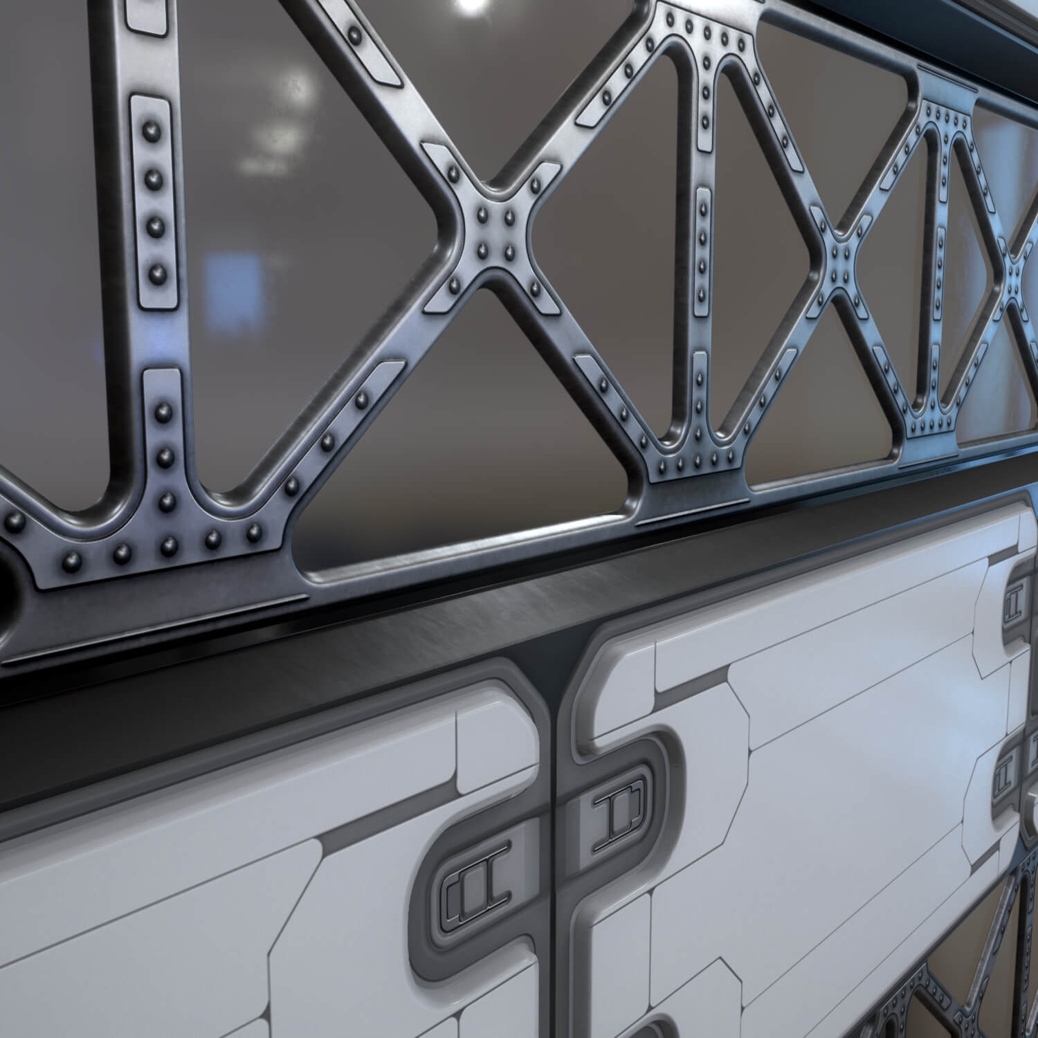 PBR Texture Sci-Fi Panel 74 by Valetovskaia