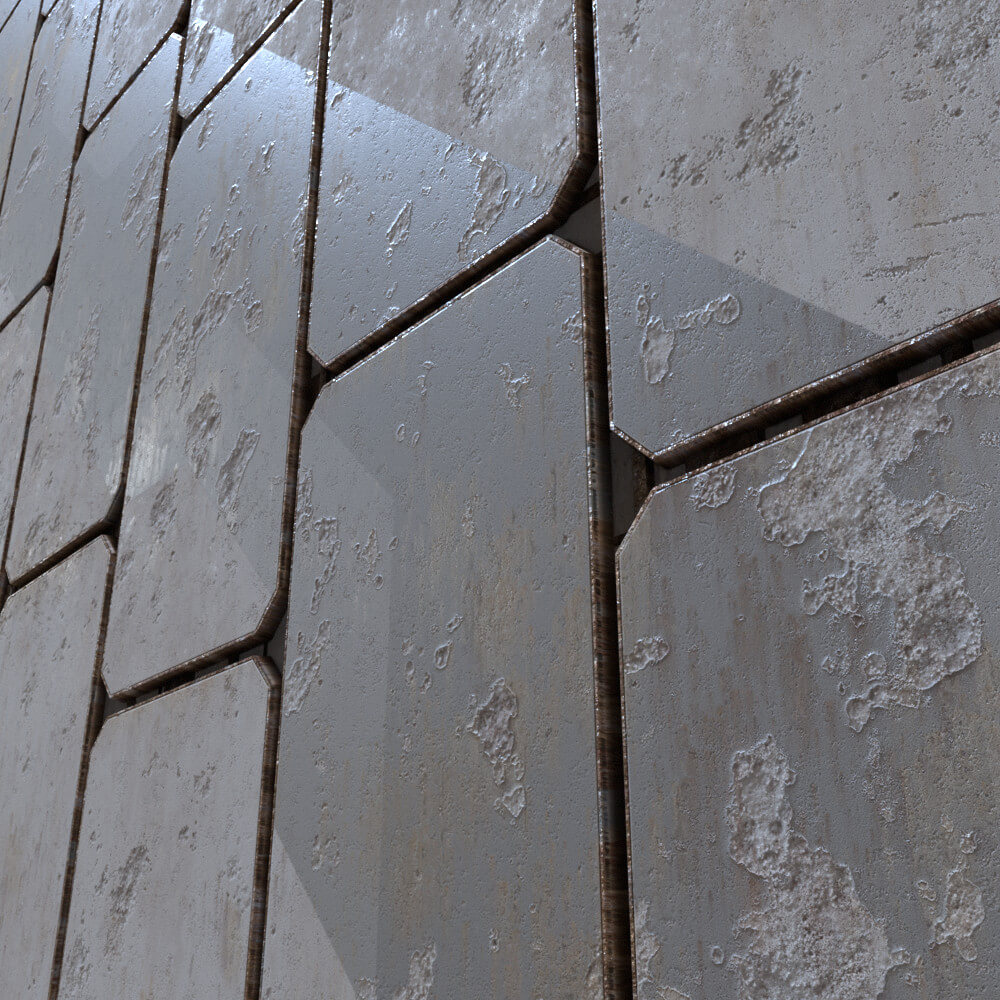 Sci-Fi Building Panel 43 PBR Texture by Valetovskaia