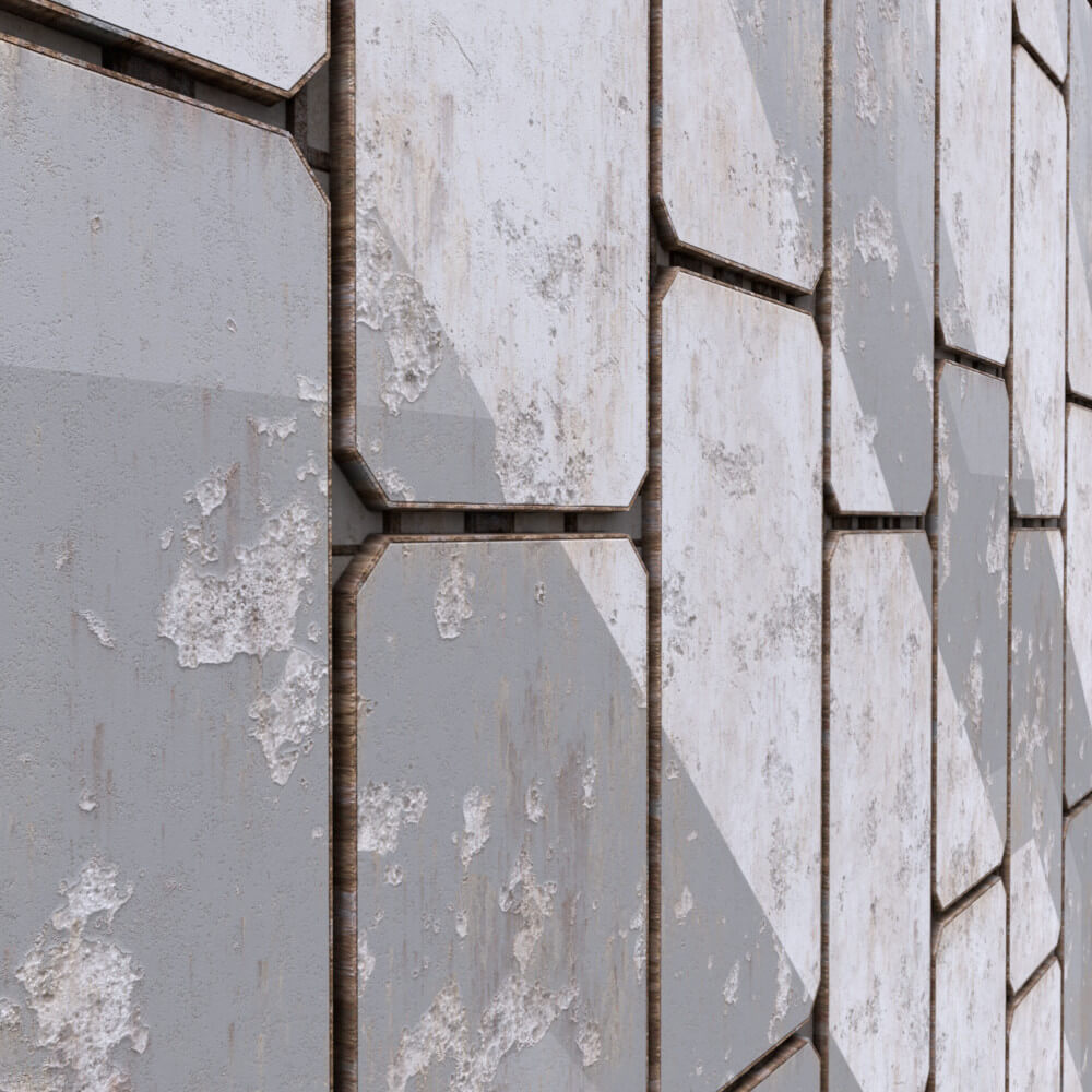 Sci-Fi Building Panel 43 PBR Texture by Valetovskaia