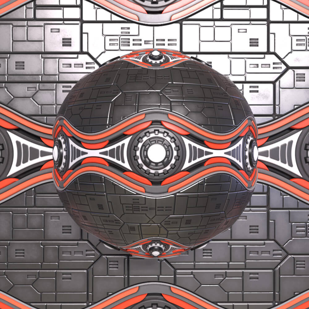 Sci-Fi Panel 25 PBR Texture by Valetovskaia