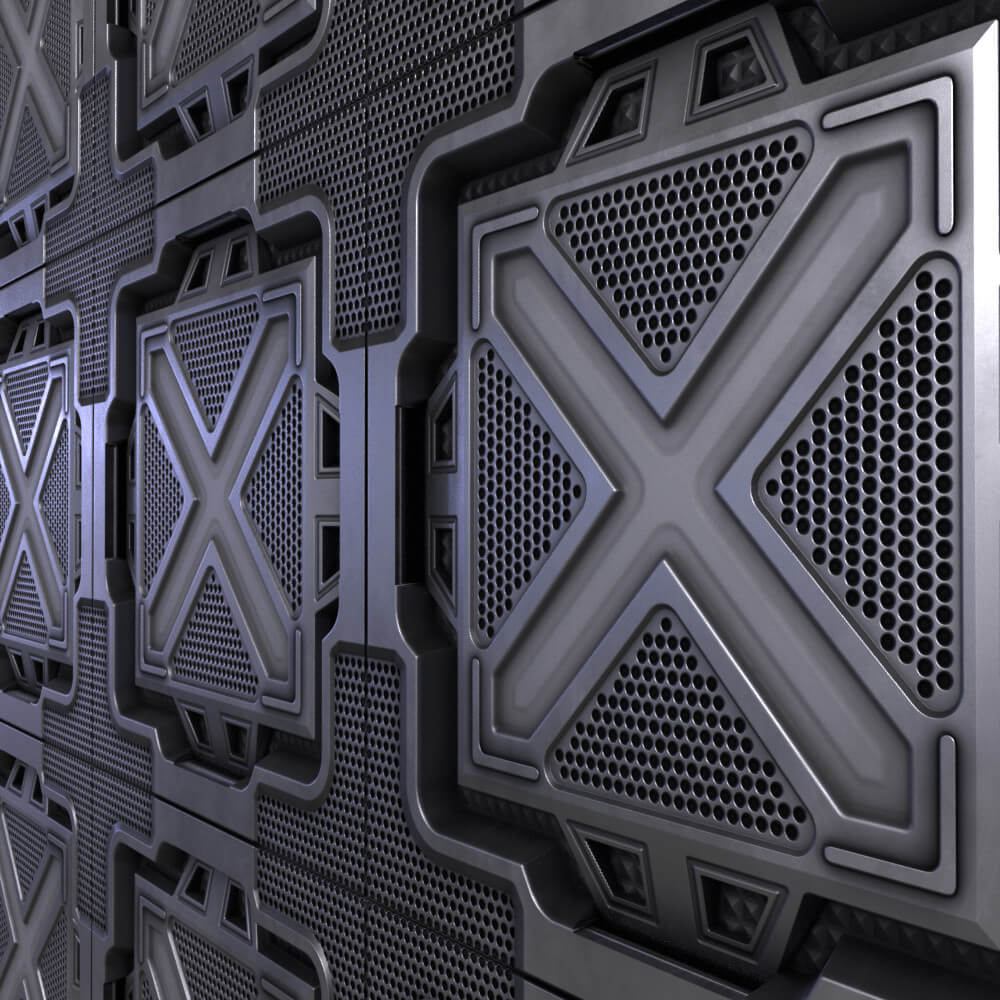 Sci-Fi Panel 27 PBR Texture by Valetovskaia