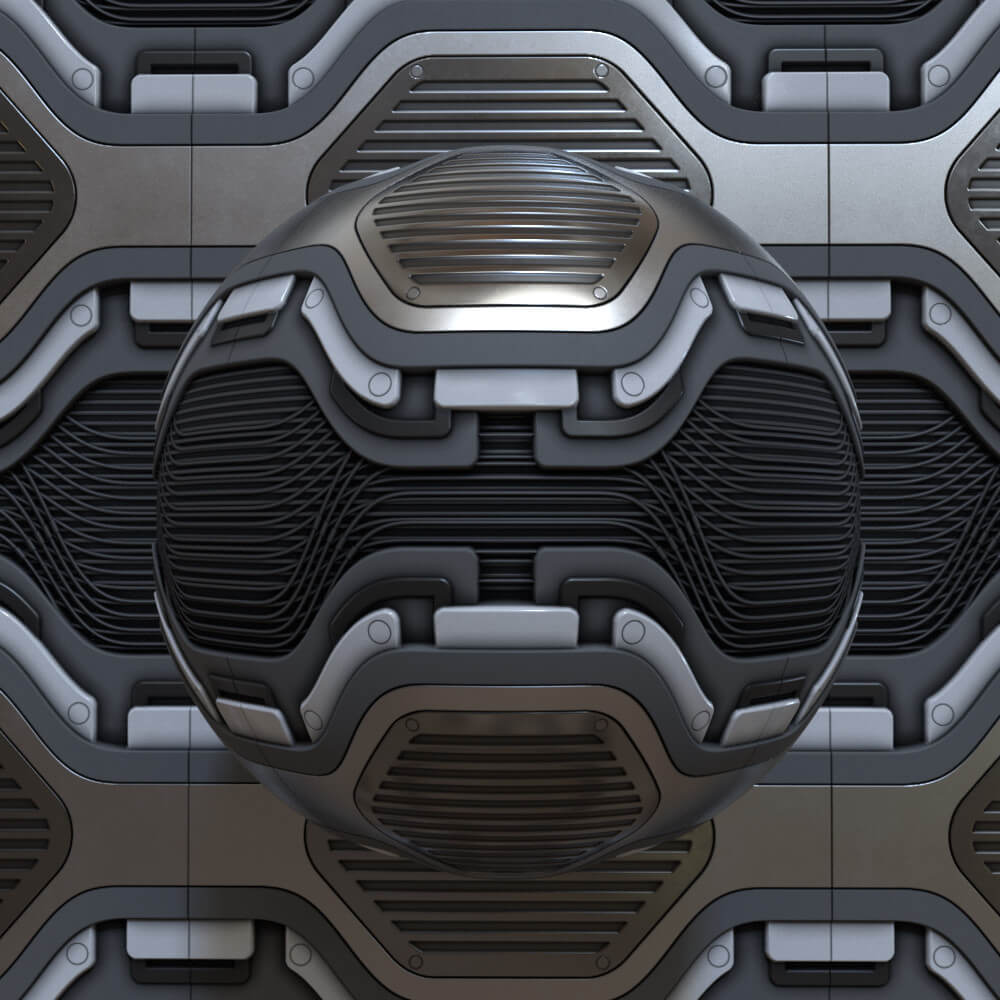 Sci-Fi Panel 30 PBR Texture by Valetovskaia