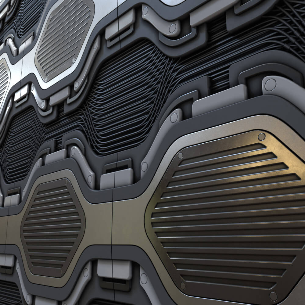 Sci-Fi Panel 30 PBR Texture by Valetovskaia