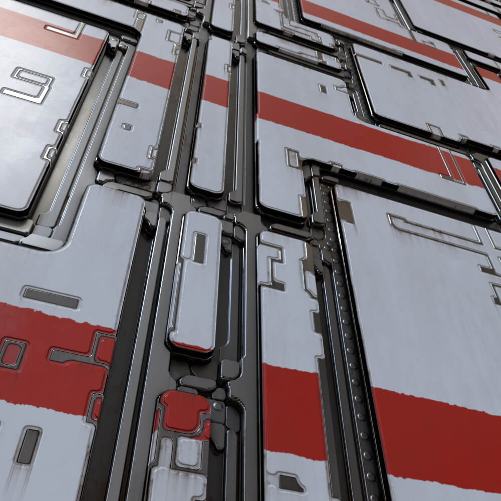 Sci-Fi Panel 33 3D Texture by Valetovskaia