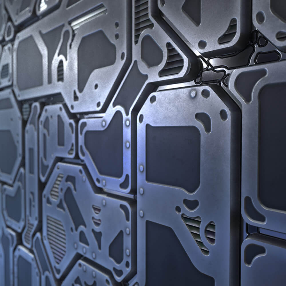 Sci-Fi Panel 39 PBR Texture by Valetovskaia