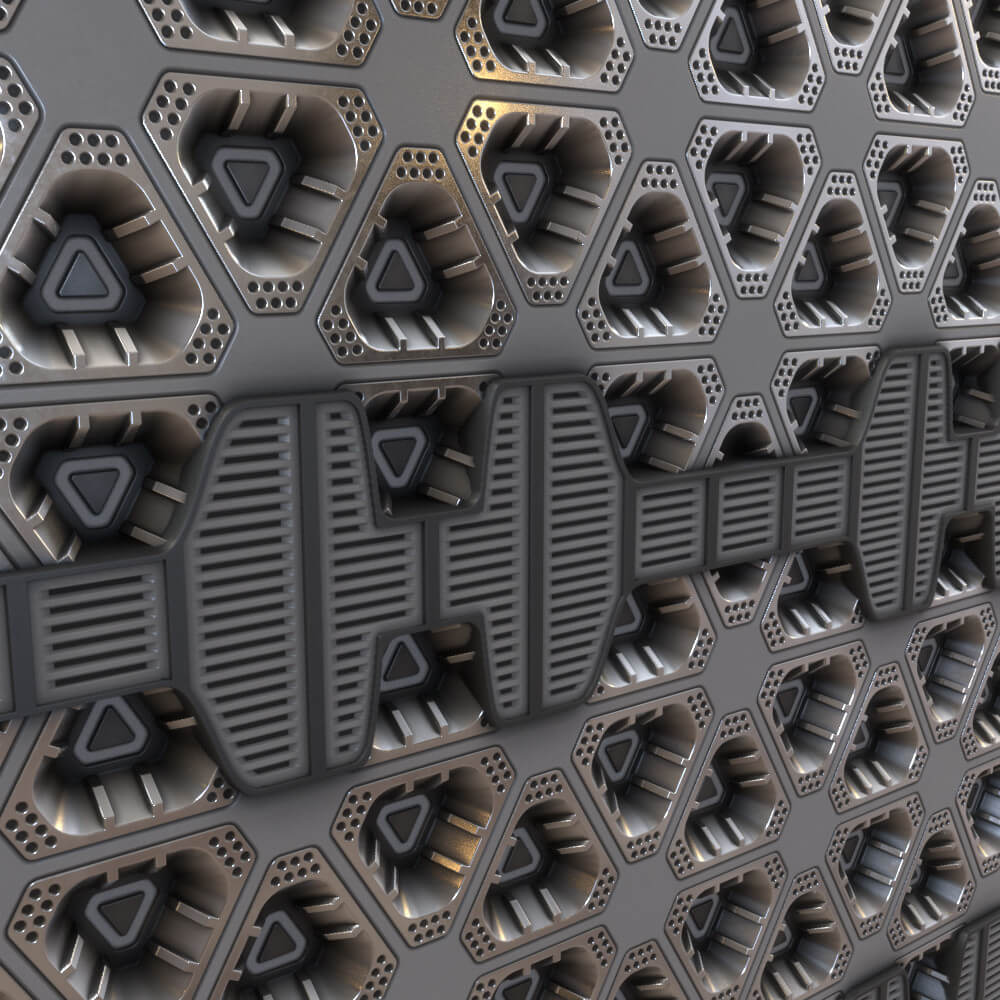 Sci-Fi Panel 45 PBR Texture by Valetovskaia