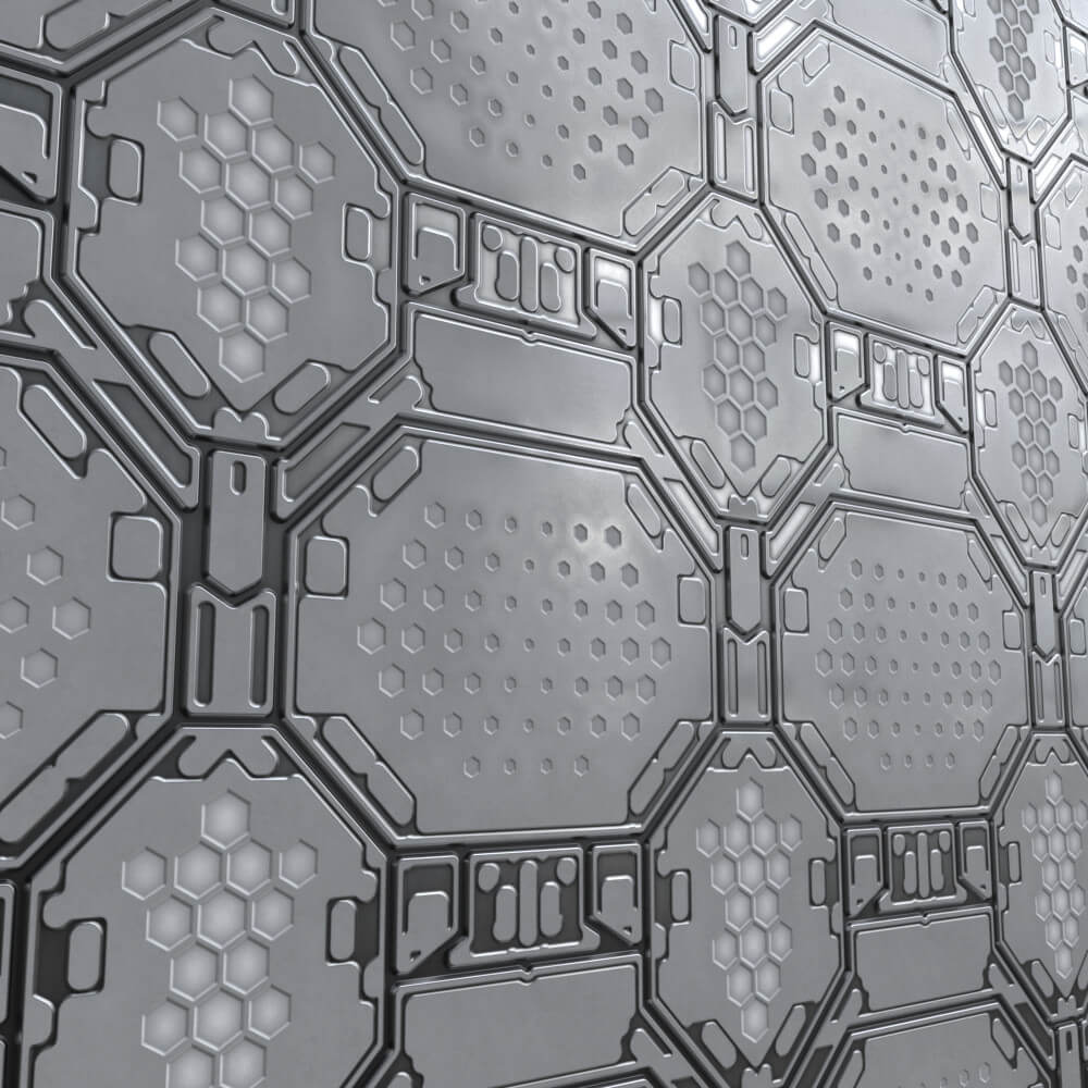 Sci-Fi Panel 48 PBR Texture by Valetovskaia
