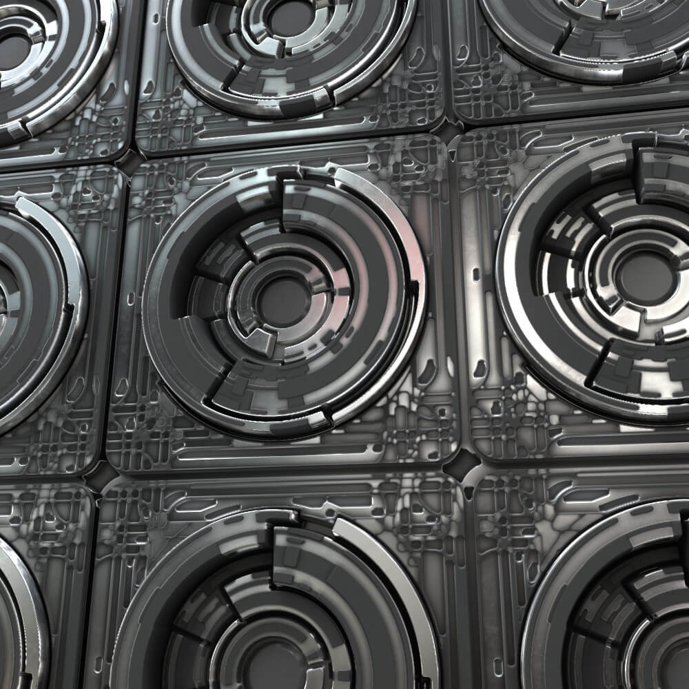 Sci-Fi Panel 54 PBR Texture by Valetovskaia