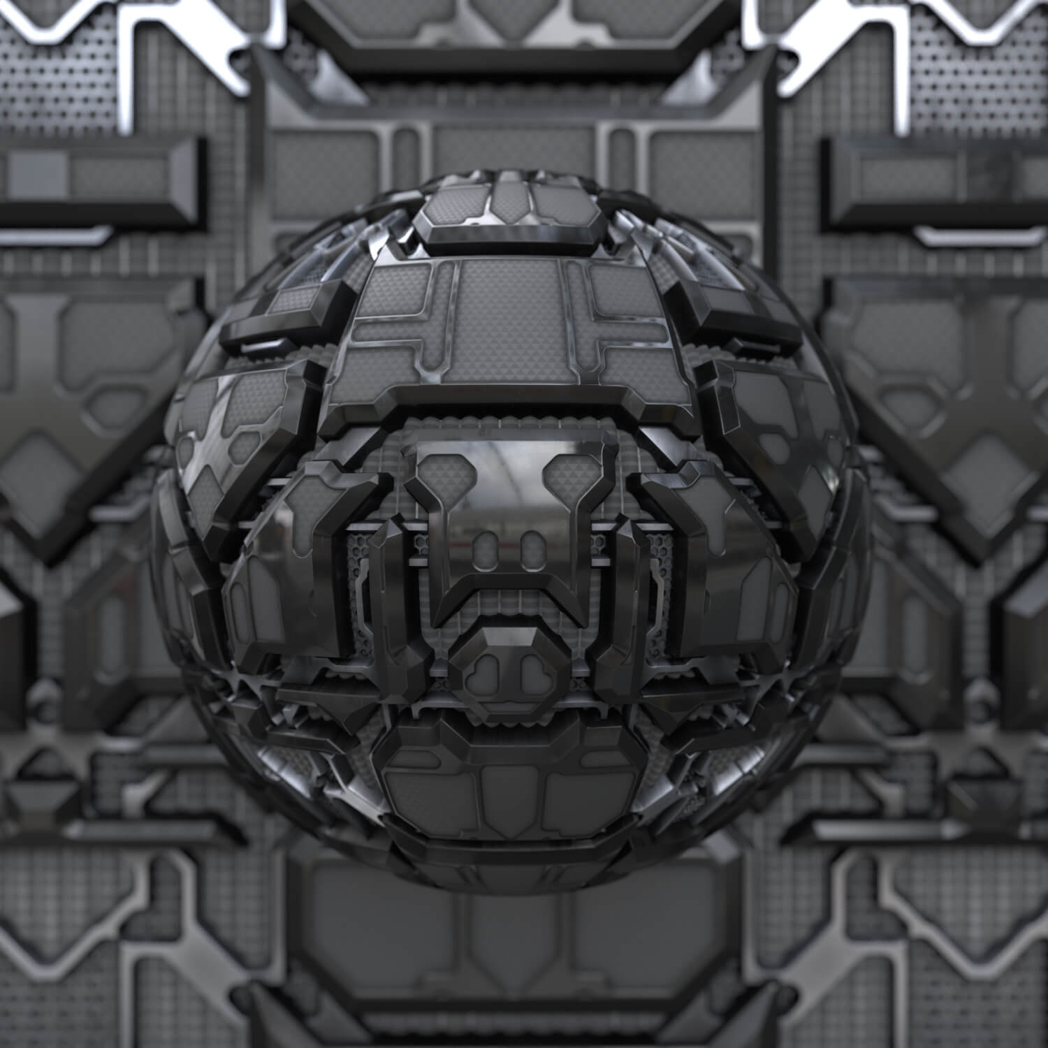 Sci-Fi Panel 57 3D Texture by Valetovskaia