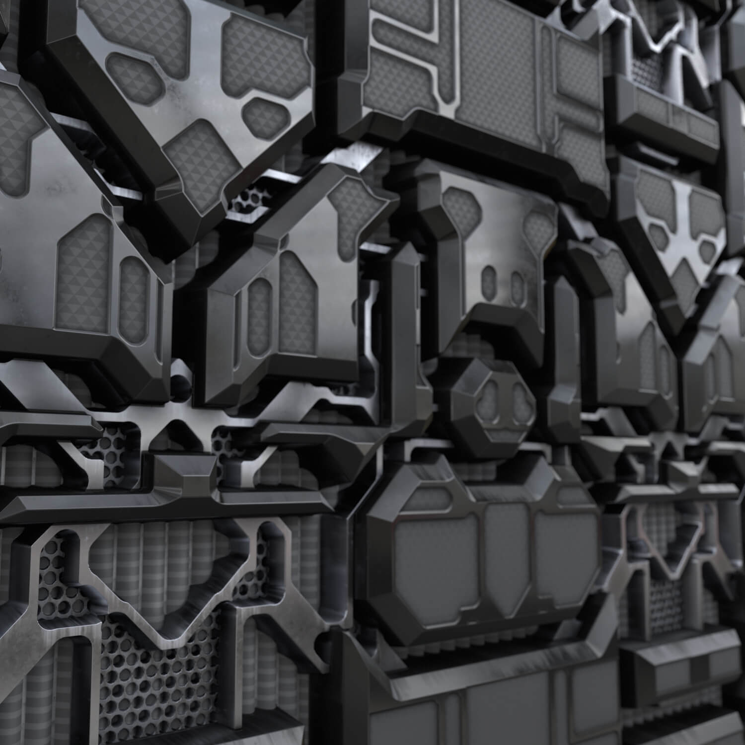 Sci-Fi Panel 57 3D Texture by Valetovskaia