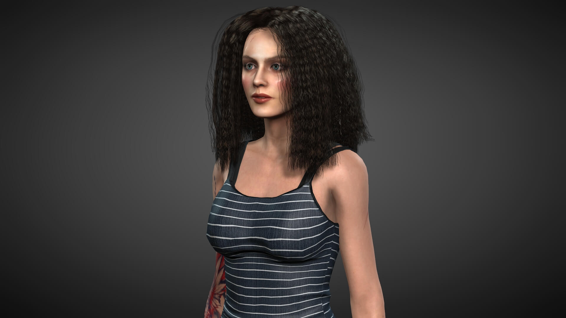 Character Sara - 3D Model by Vampir6813
