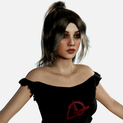 Character Viki - 3D Model by Vampir6813