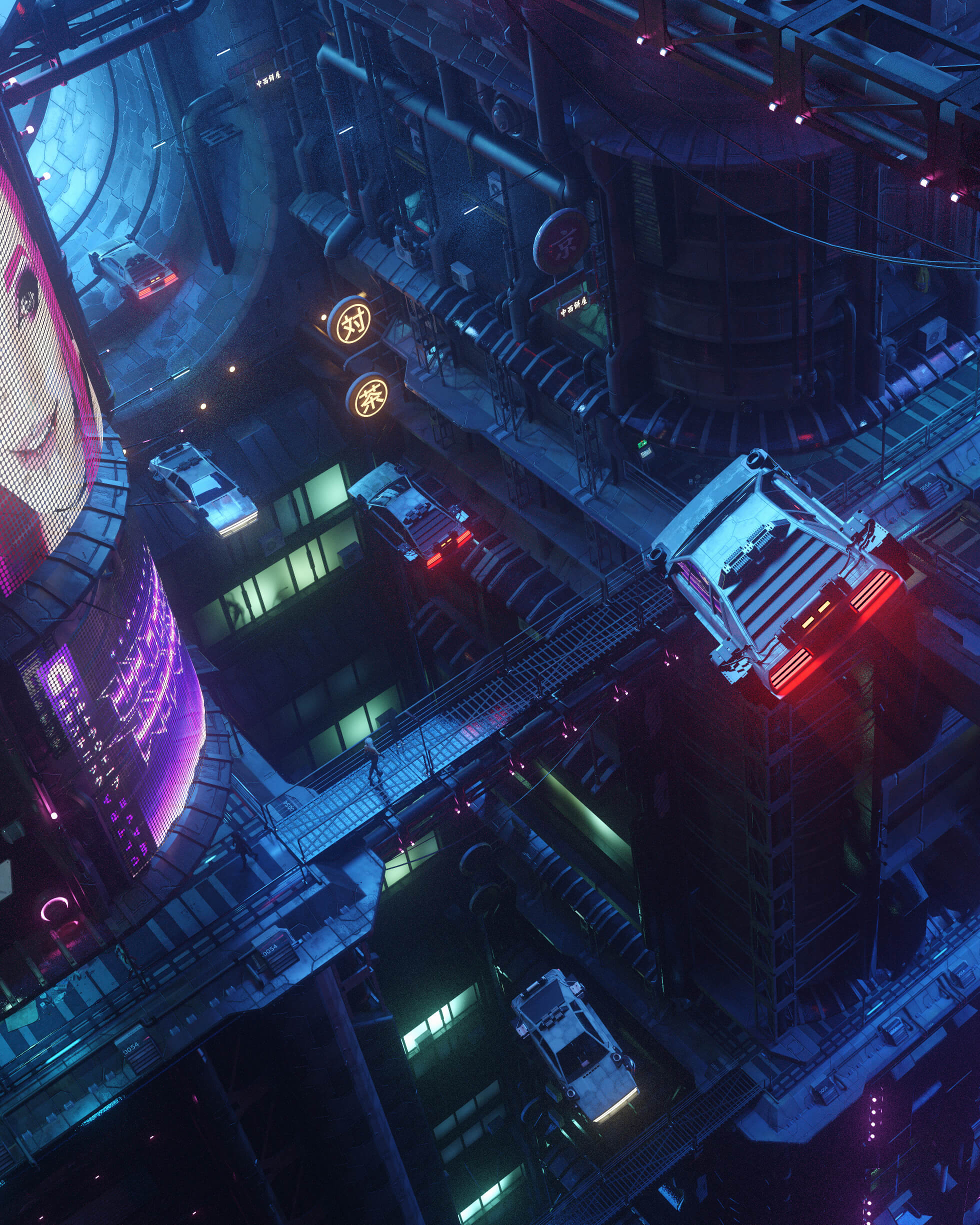 Dark Drive... 3D Render, Digital Art by vampsin